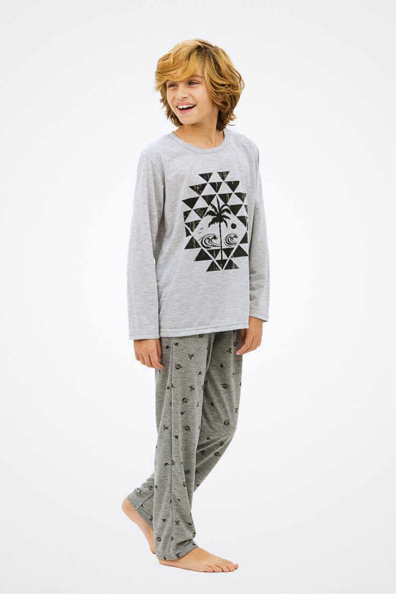 Pijama Infantil Menino de Inverno - Praia - Pijamas Quentinho Para ...