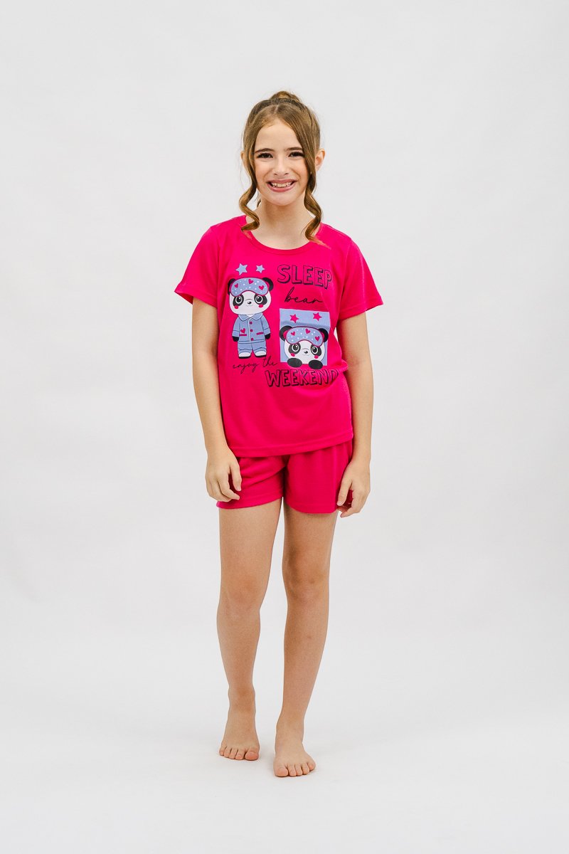 Pijama Infantil Menina de Verão - Pijamas Fofos e Confortáveis Paras as ...